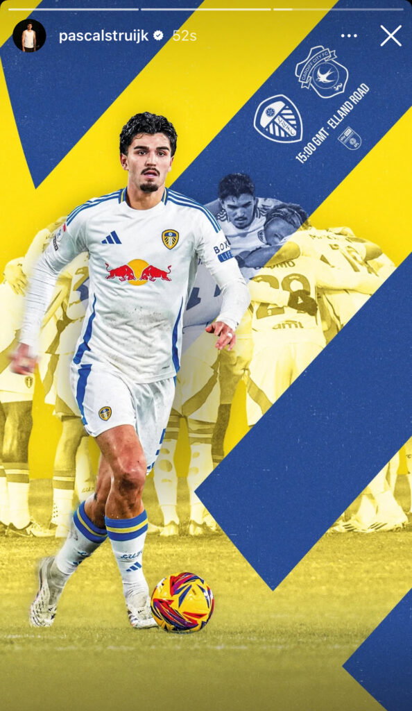 Leeds United: Pascal Struijk teases injury update pre-Cardiff